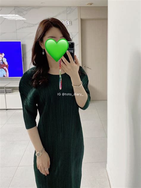 Pleats Please 플리츠플리즈 8월 먼슬리 원피스 먼슬리 탑 후기 네이버 블로그