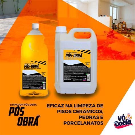 Detergente Pós Obra Vo Docia 2l Tira Cimento E Argamassa Em Promoção Ofertas Na Americanas
