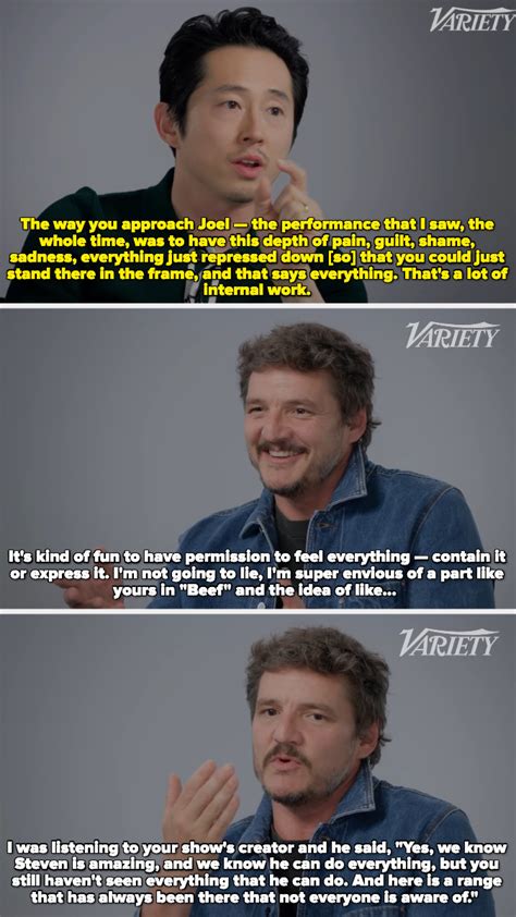 Pedro Pascal And Steven Yeun Get Candid On Actors On Actors