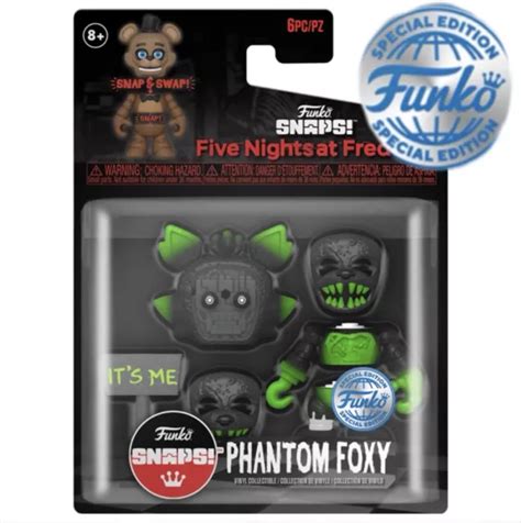 Fnaf Funko Snaps Five Nights At Freddys Phantom Foxy Special Edition Figure Picclick Uk