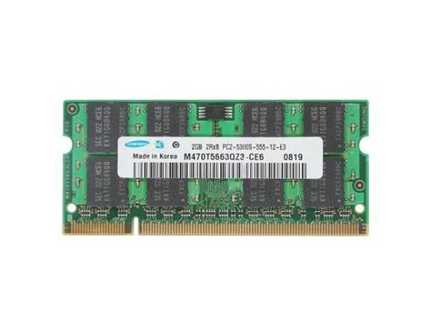Модуль оперативной памяти partspc samsung ddr2 so dimm 667mhz 2gb 1x2