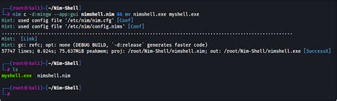 Nim Shell Reverse Shell That Can Bypass Windows Defender Detection