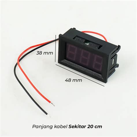 Jual Voltmeter Dc Pengukur Tegangan Listrik Display Seven Segment
