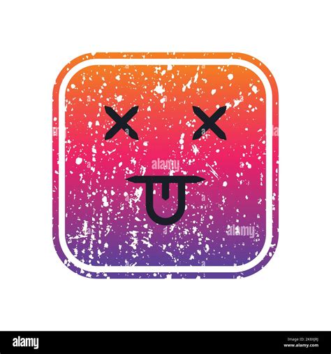 Funny Emoji With Gritty Texture Artwork Design Eps 10 Editable