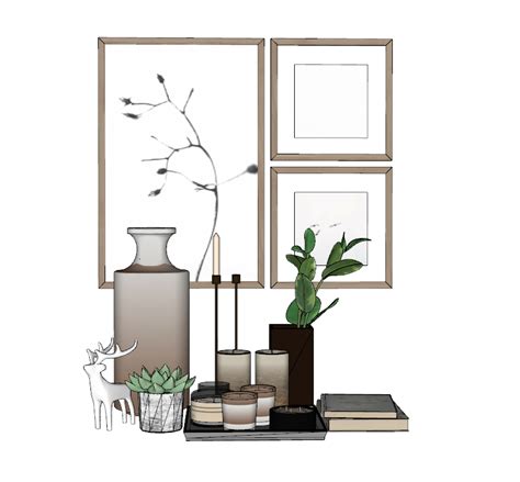 Decorative Set Scented Candles And Picture Skp Thousands Of Free