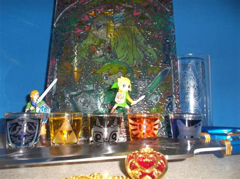 Zelda Etched Shot Glass Set Of 5 Fan Art Etsy