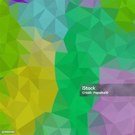 로우 폴 리의 스타일에서 빛과 어둠의 파편의 블루와 핑크와 녹색과 노란색 색상의 추상 배경 0명에 대한 스톡 벡터 아트 및 기타 이미지 0명 각도 공 스포츠 장비