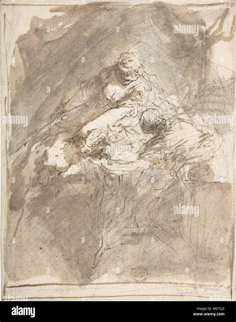 This Painting Depicts The Biblical Scene Of Judith Beheading Holofernes