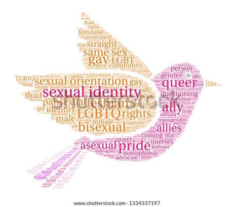 Sexual Identity Word Cloud On White Stock Vector Royalty Free