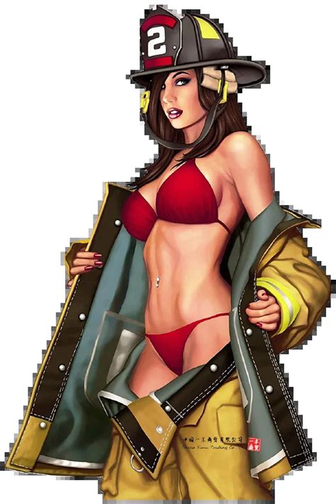 Sexy Woman Decal Pinup Sticker Firefighter Girl Car Sticker Fire Brigade Pinups Sexy Girls Retro