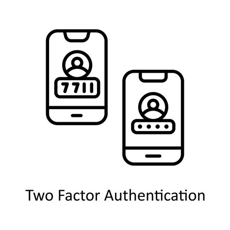 Two Factor Authentication Vector Outline Icons Simple Stock Illustration Stock 23237005 Vector