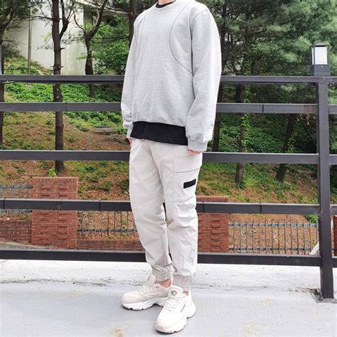 남자 조거팬츠 잘하는 디스커버리 조거플렉스로 운동화 코디까지 완벽 네이버 블로그