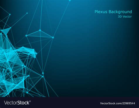 Abstract Connecting Dots And Lines Connection Vector Image