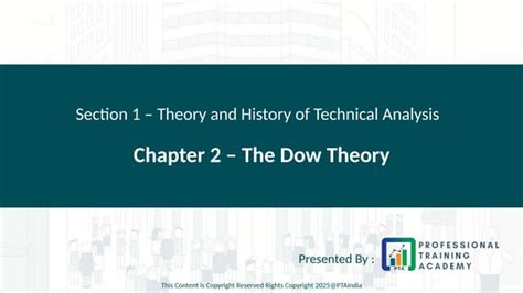 Section1 Chapter 2 The Dow Theory Cmt Level 1 Short Notes Pptx