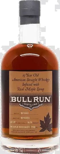 Bull Run Distilling Co Real Maple Syrup Finish 13 Year Old American