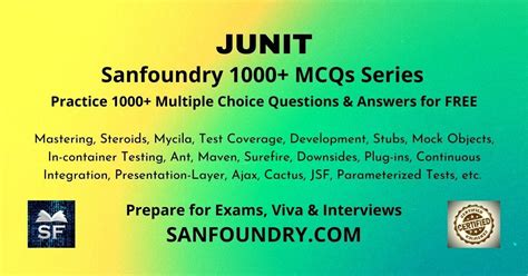 JUnit Questions And Answers Sanfoundry