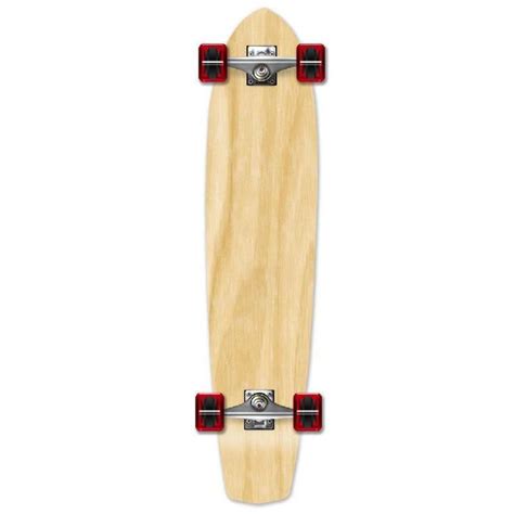 Punked Slimkick Blank Longboard Complete Natural Deck Shapes