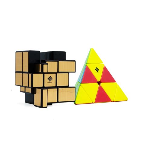 Buy Cubelelo Drift Pyraminx Stickerless And Golden Mirror Combo Speed Cube Magic Puzzle Toy Online