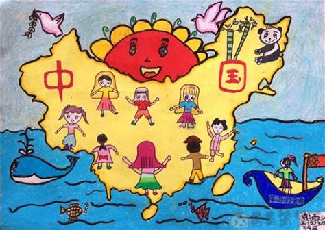 祖国在我心中儿童绘画图片 第2页 毛毛简笔画