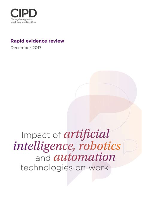 pdf impact of artificial intelligence robotics and automation