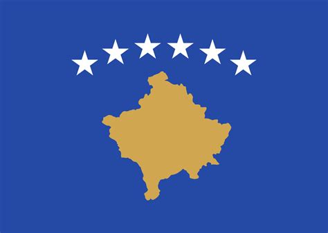 コソボの国旗 ヨーロッパ 世界の国旗一覧