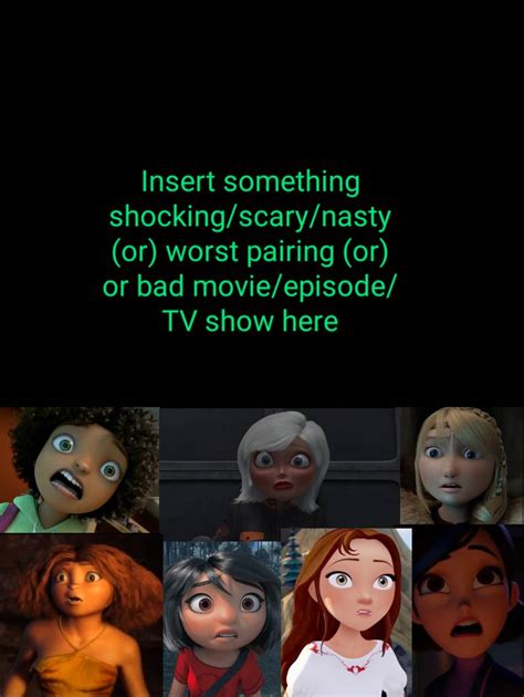 The Dreamworks Girls Are Shocked By What By Supergreenboi On Deviantart