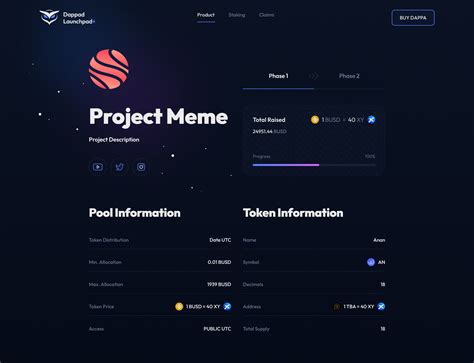 Token Launchpad Dashboard By Uixninja On Dribbble