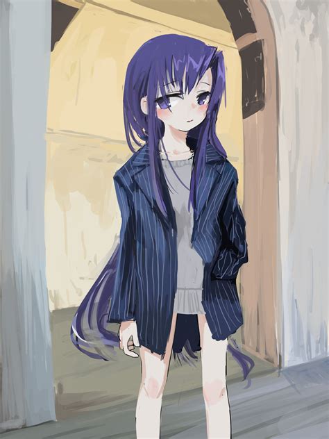 Safebooru 1girl Absurdres Blue Jacket Blush Closed Mouth Goshiki