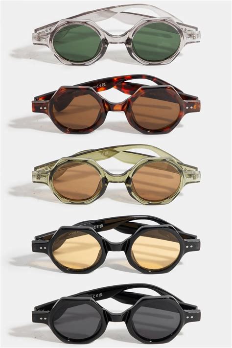 Circle Frame Sunglasses Set