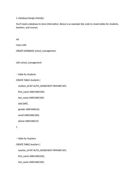 Codes Pdf Databases Sql