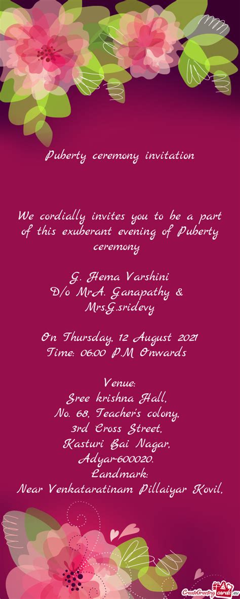 G Hema Varshini Free Cards