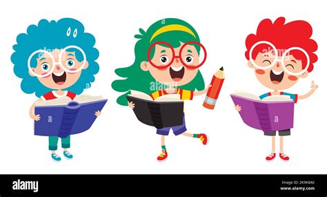 Funny School Study Characters Cut Out Stock Images And Pictures Alamy