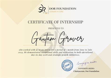 Internship Ngo Education Tech Professionalgrowth Learningjourney Gautam Grover