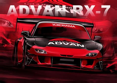 Chris Ilst Mazda Original Commission Highres Car Mazda Rx 7