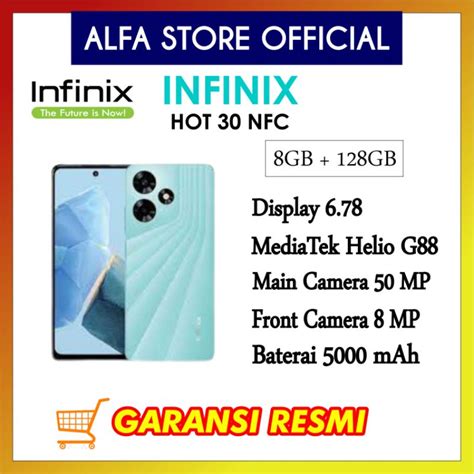 Jual Infinix Hot 30 NFC Ram 8 128 Garansi Resmi Shopee Indonesia