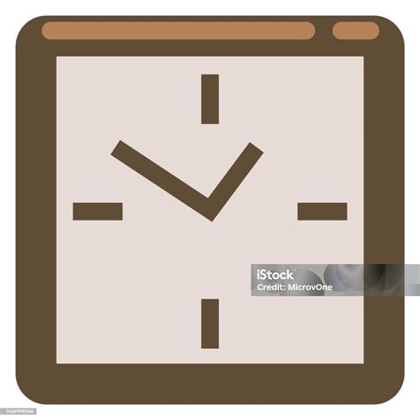 Icône Dhorloge Murale Symbole Temporel Outil De Surveillance Des Heures