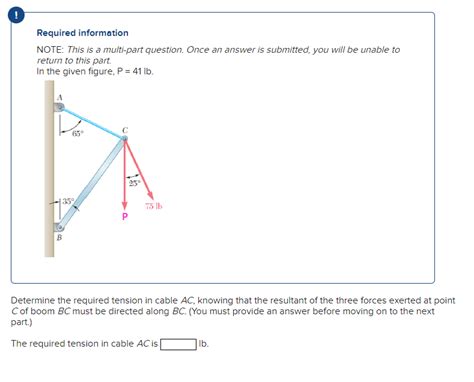 Solved Required Information NOTE This Is A Multi Part Chegg