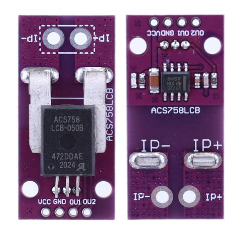 Husxh Acs758lcb 100b Pff T Linear Hall Current Sensor Module 3 3 5v 50a Acs758lcb 050b Pff T