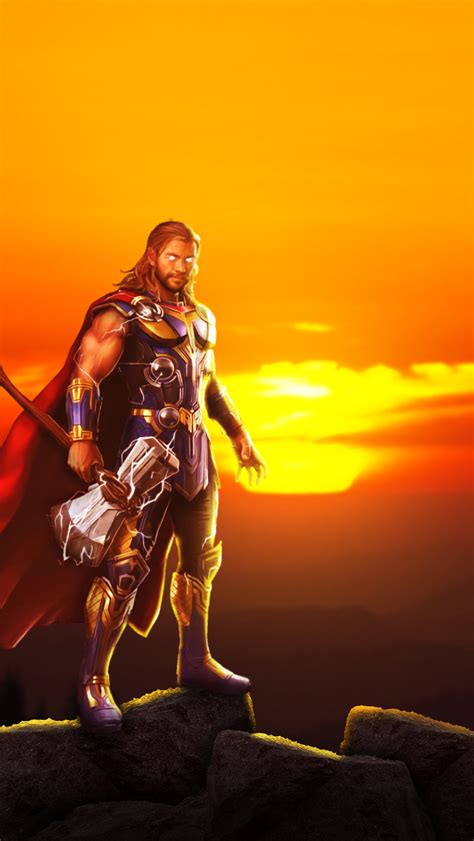 1082x1920 Thor Love And Thunder Cool Poster Art 1082x1920 Resolution