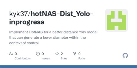 Github Kyk37hotnas Distyolo Inprogress Implement Hotnas For A Better Distance Yolo Model