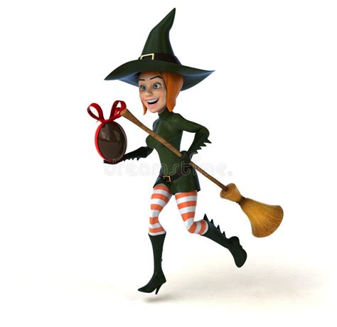 Witch 3d Illustration Stock Illustration Illustration Of Clipart