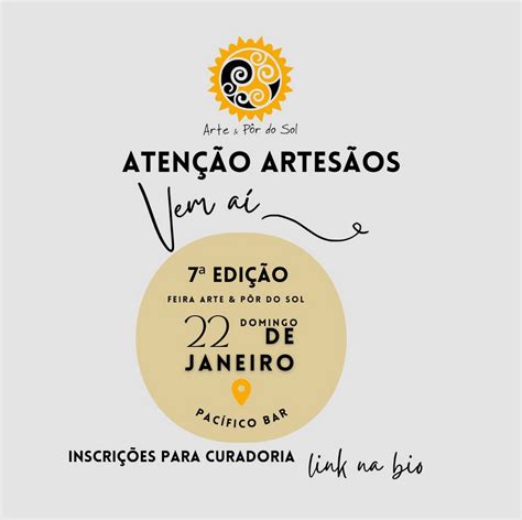 Abertas as inscrições para a ª Edição da Feira Arte Pôr do Sol veja como participar Penha