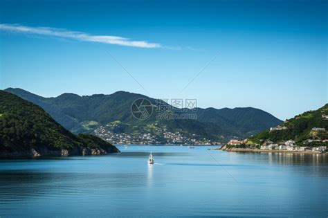 库克海峡的海景高清图片下载 正版图片600390869 摄图网
