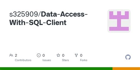 Github S325909data Access With Sql Client