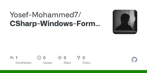 Github Yosef Mohammed7csharp Windows Forms Application