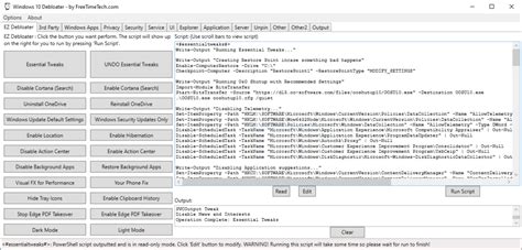 Windows 10 Debloater Tool Debloat Gui Updated July 9 2021 V16