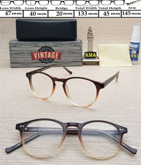 Jual Kacamata Korea Frame Kacamata Minus VINTAGE Bulat Kacamata Minus