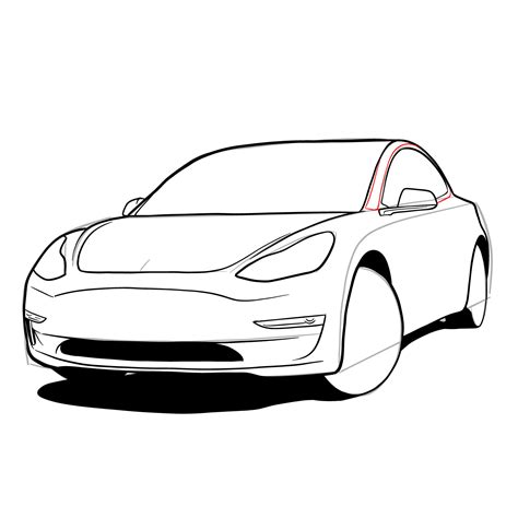2021 Tesla Model Y Vector File Drawing Ph
