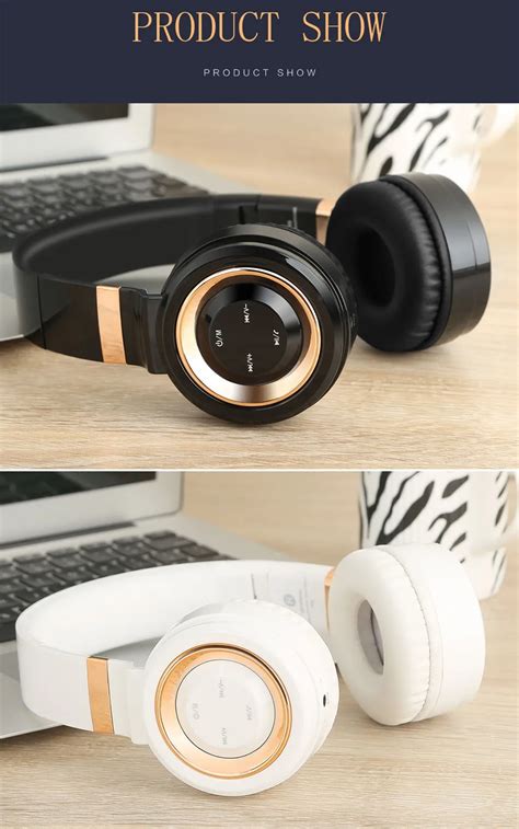 Купить Bluetooth наушники Hi Fi стерео беспроводные наушники на ухо с микрофоном складные