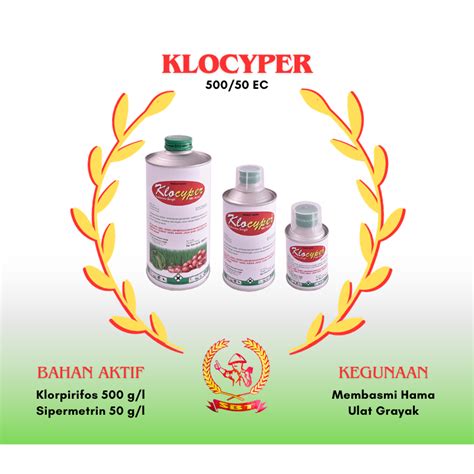 Jual Klocyper 500 50 EC 250 Ml Insektisida Obat Hama Ulat Grayak
